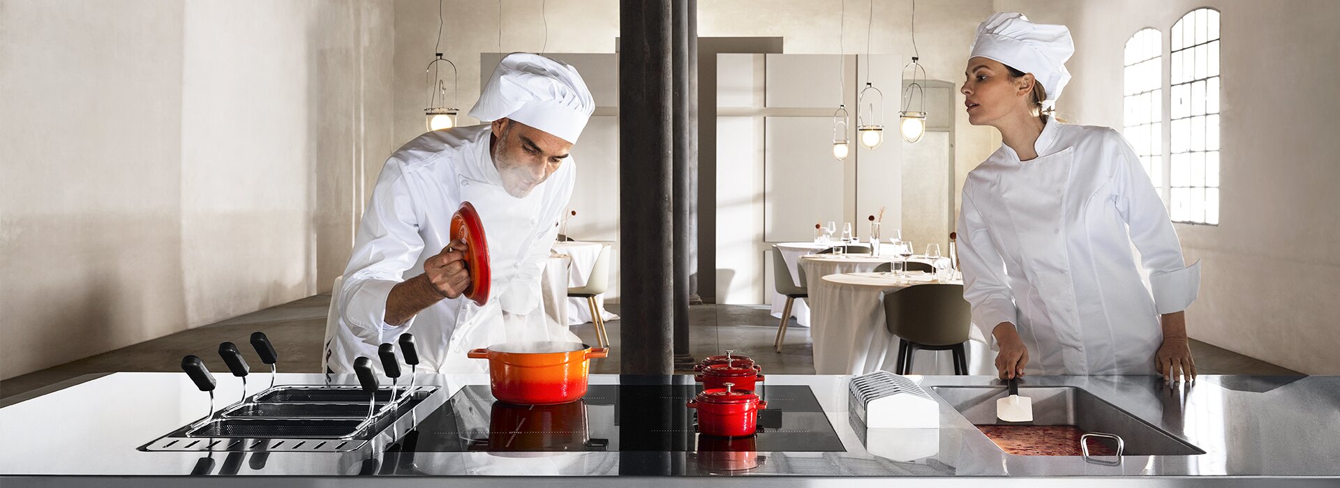 Modular - Horizontal cooking and neutral elements